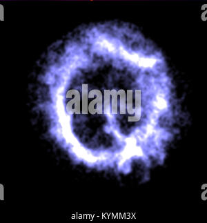 An image of a supernova remnant in the Milky Way, titled 'Exploding ...