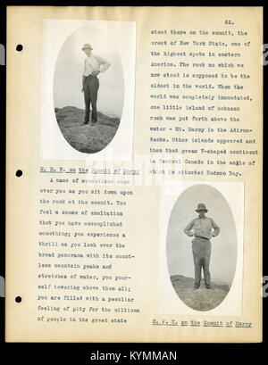 An illustration from the 'Killip's Adirondack Travelog,' showing the ...