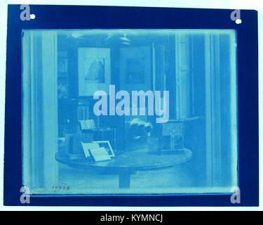 An early cyanotype photograph, part of the Smithsonian Institution ...