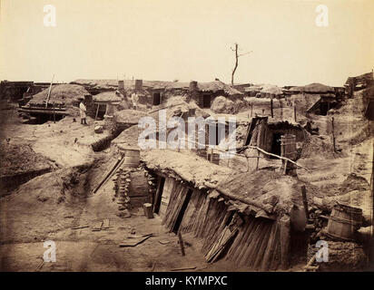 A historic photograph showing Fort Sedgwick in Petersburg, Virginia ...