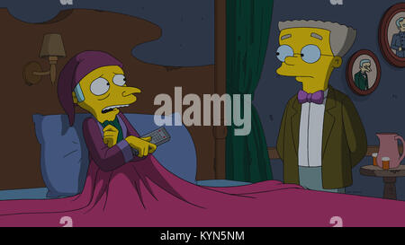 THE SIMPSONS, (from left): Waylon Smithers, Mr. Burns (aka Charles ...