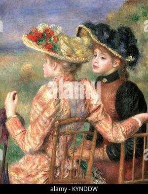 Renoir Pierre-Auguste - Two Girls 1890-2 Stock Photo - Alamy