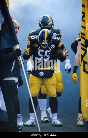 Jan 14th, 2018: Steelers Arthur Moats #55 during the Jacksonville ...
