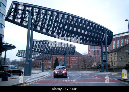 3 Huge Wind Baffles installed next to Bridgewater Place in Leeds, West ...