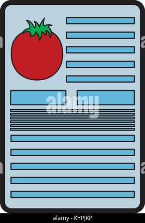 tomato nutrition facts label template Stock Vector Image & Art - Alamy