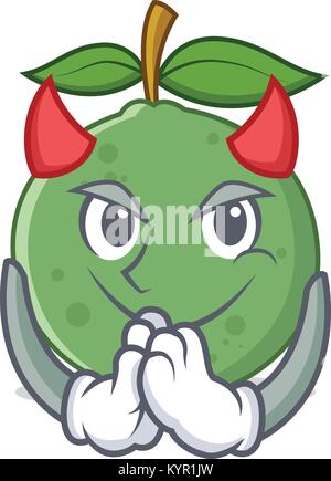 Guava Fruit With Angry expression. Mascot cartoon character for flavor ...