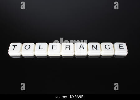Tolerance text word title caption label cover backdrop background ...