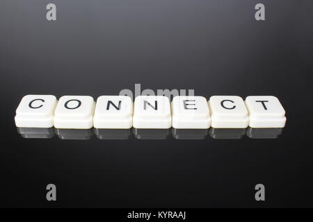 Connect text word title caption label cover backdrop background ...