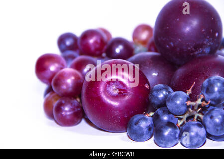 variety of grapes and plums in ultra violet colors Stock Photo - Alamy