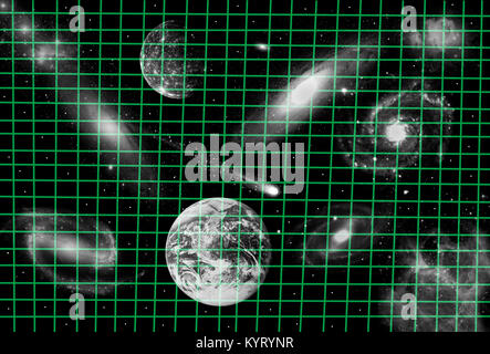 Holographic Matrix Universe Stock Photo - Alamy