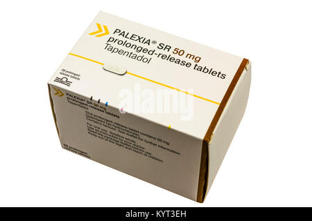 Palexia (Tapentadol) tablets and blister pack. an opiod based pain ...