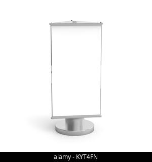 Triangle lightbox mockup, 3d rendering sign board template for ...