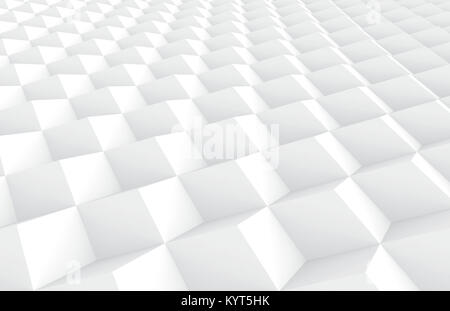 White tilt cubes background, 3d render geometric patterns for ...