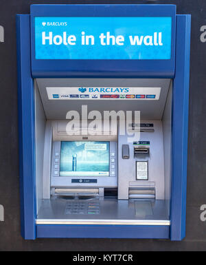 Cash dispenser ATM machine Barclays Stock Photo - Alamy