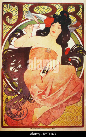 Mucha Alphonse Maria - Job 2 1 Stock Photo - Alamy