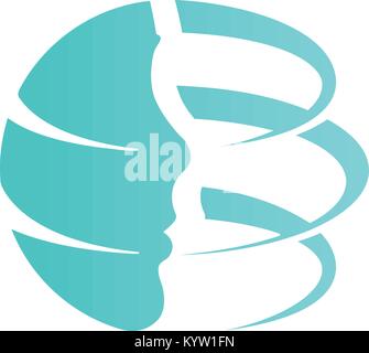 Facelift icon logo sign vector outline in black and white color Stock ...