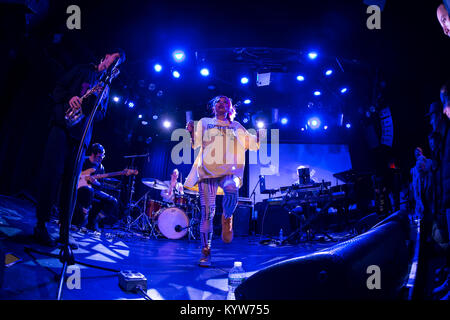 Band Knower with singer Genevieve Artadi performs during 2018 New York ...