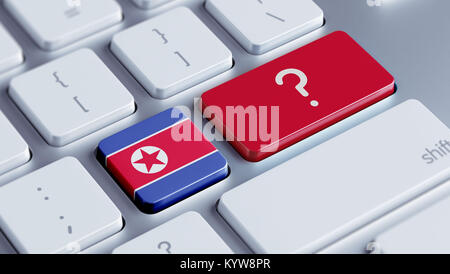 North Korea High Resolution Question Mark Concept Stock Photo - Alamy