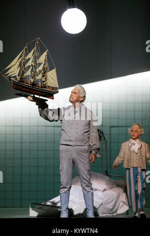 Slovak opera singer Stefan Margita (right) performs as Captain Vere and ...