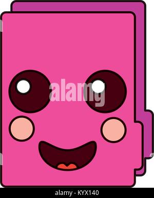 file folder kawaii icon image Stock Vector Image & Art - Alamy