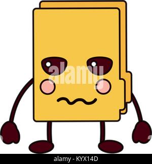 kawaii folder icon image Stock Vector Image & Art - Alamy