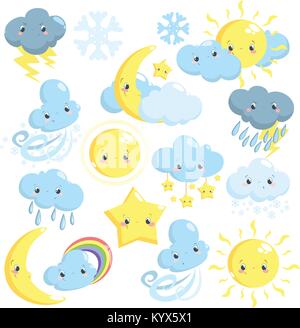 Lightning cloud set 9 collection Stock Vector Image & Art - Alamy