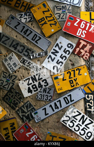 Car number plate, Zanzibar, Tanzania, Africa Stock Photo - Alamy