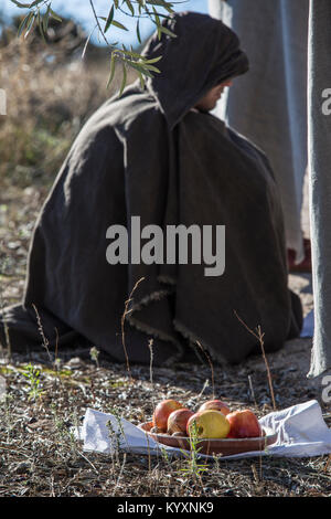Alcuescar, Spain - December 17th, 2017: Reenactment of Iberian Goddess ...