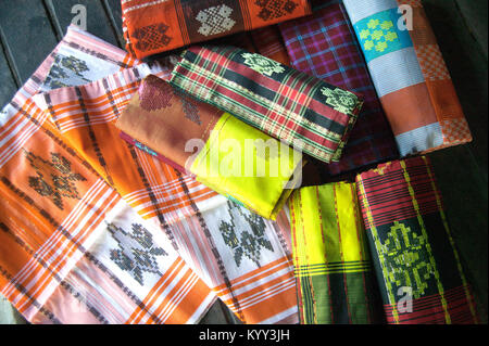 lipa sabbe, traditional woven silk fabrics from Sengkang Stock Photo ...