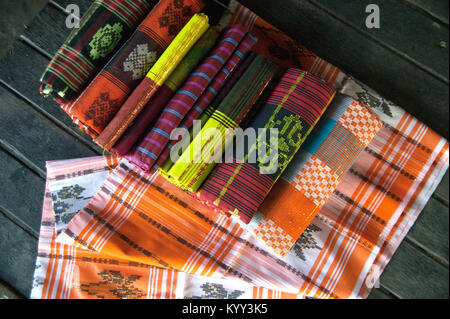 lipa sabbe, traditional woven silk fabrics from Sengkang Stock Photo ...