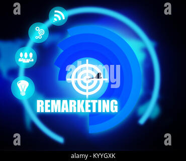 remarketing concept business idea background plan graphic Stock Photo ...
