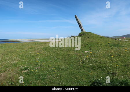 standing stone. The Hebridean Way. Outer Hebrides. Highlands. Scotland ...