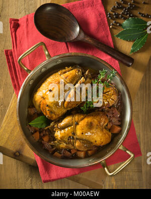 Perdiz estofada Toledana. Braised partridge Toledo style. Spain Food ...