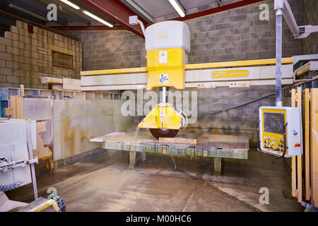 A stone saw in a stonemasons workshop Stock Photo - Alamy