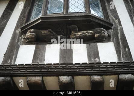 Eye, Suffolk, The Medieval Guildhall, England UK English timbered Stock ...