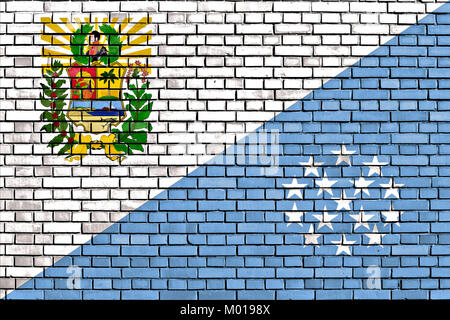 Flag of Sucre State painted on brick wall Stock Photo - Alamy