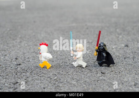 Lego Star Wars Minifigure Chicken Suit / Storm Troopers Stock Photo - Alamy