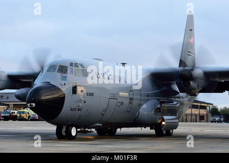 A WC-130J Super Hercules aircraft assigned to the 53rd Weather ...