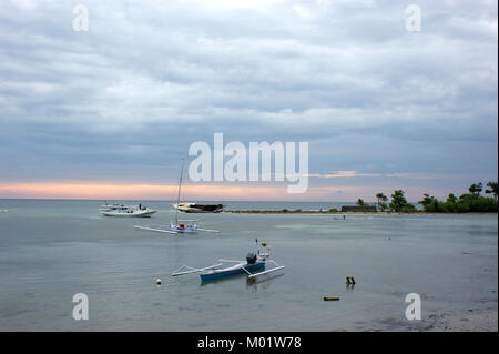 Sandeq, a traditional wooden boat on Palippi beach at Majene Indonesia ...