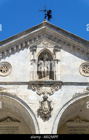 Facade of the Sanctuary of San Michele Arcangelo in Monte Sant'Angelo ...
