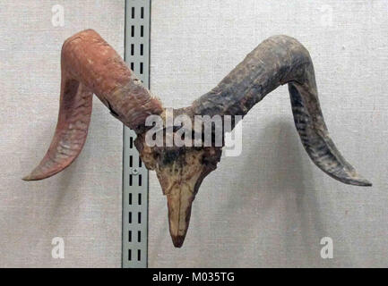 The bucranium, an architectural element shaped like an ox skull, is ...