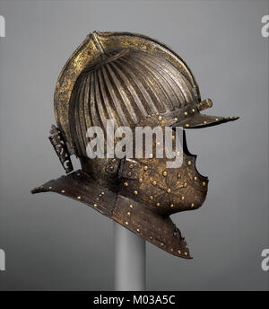The Burgonet helmet, part of the collection at the Metropolitan Museum ...