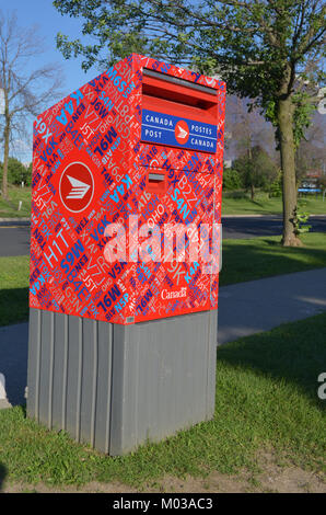 The Canada Post Mailbox is a public postal service box designed for ...