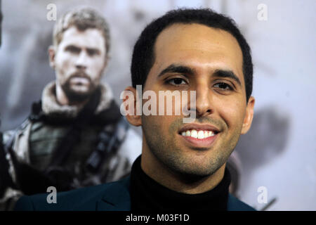 Peter Malek attends the '12 Strong' World Premiere at Jazz at Lincoln ...