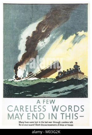 British World War II propaganda poster Stock Photo - Alamy
