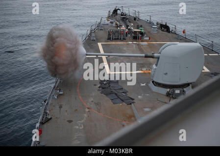 The USS Ross (DDG 71), an Arleigh Burke-class guided-missile destroyer ...