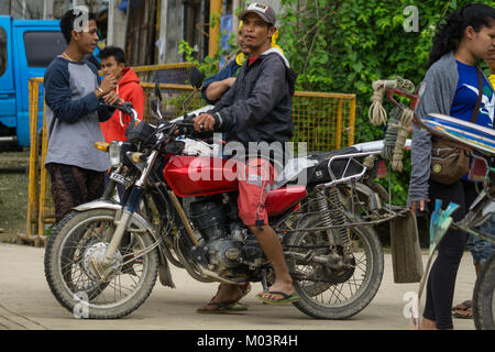 Typical Habal Habal motorcycle used in the provincial areas of the ...