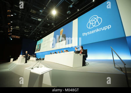Bochum, Germany. 19th Jan, 2018. ThyssenKrupp annual general meeting ...