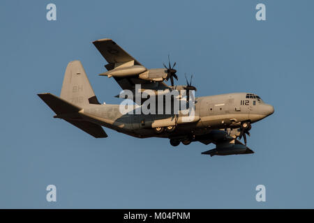 The C-130J Hercules at Tinker Air Force Base is a military transport ...