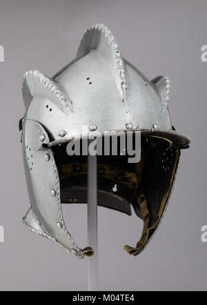 This burgonet, a type of helmet from the late Renaissance or early ...